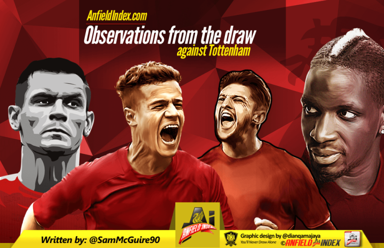 Observations from Liverpool's Draw against Spurs