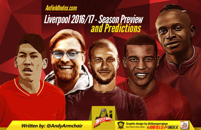 Liverpool 2016/17 - Season Preview and Predictions