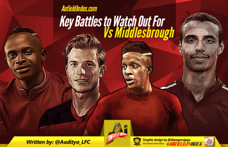 Middlesbrough vs Liverpool Preview - Key Battles