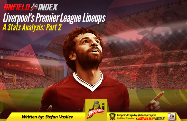 Liverpool's Premier League Lineups - a Stats Analysis: Part 2